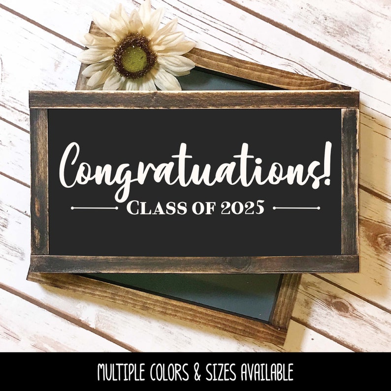 Congratulations Class of 2025 Decal - Graduation Announcement Decal ...
