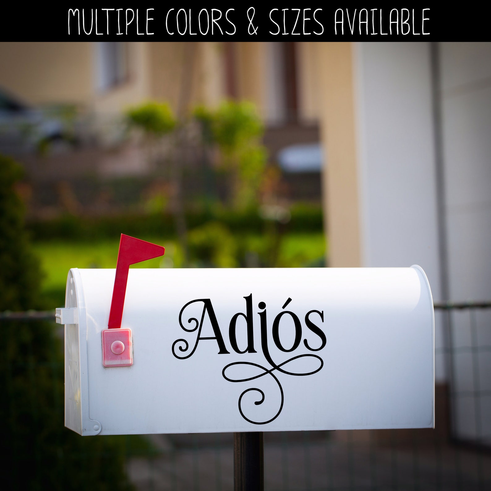 Ornamental Adios Decal Adios Sticker Adios Front Door | Etsy