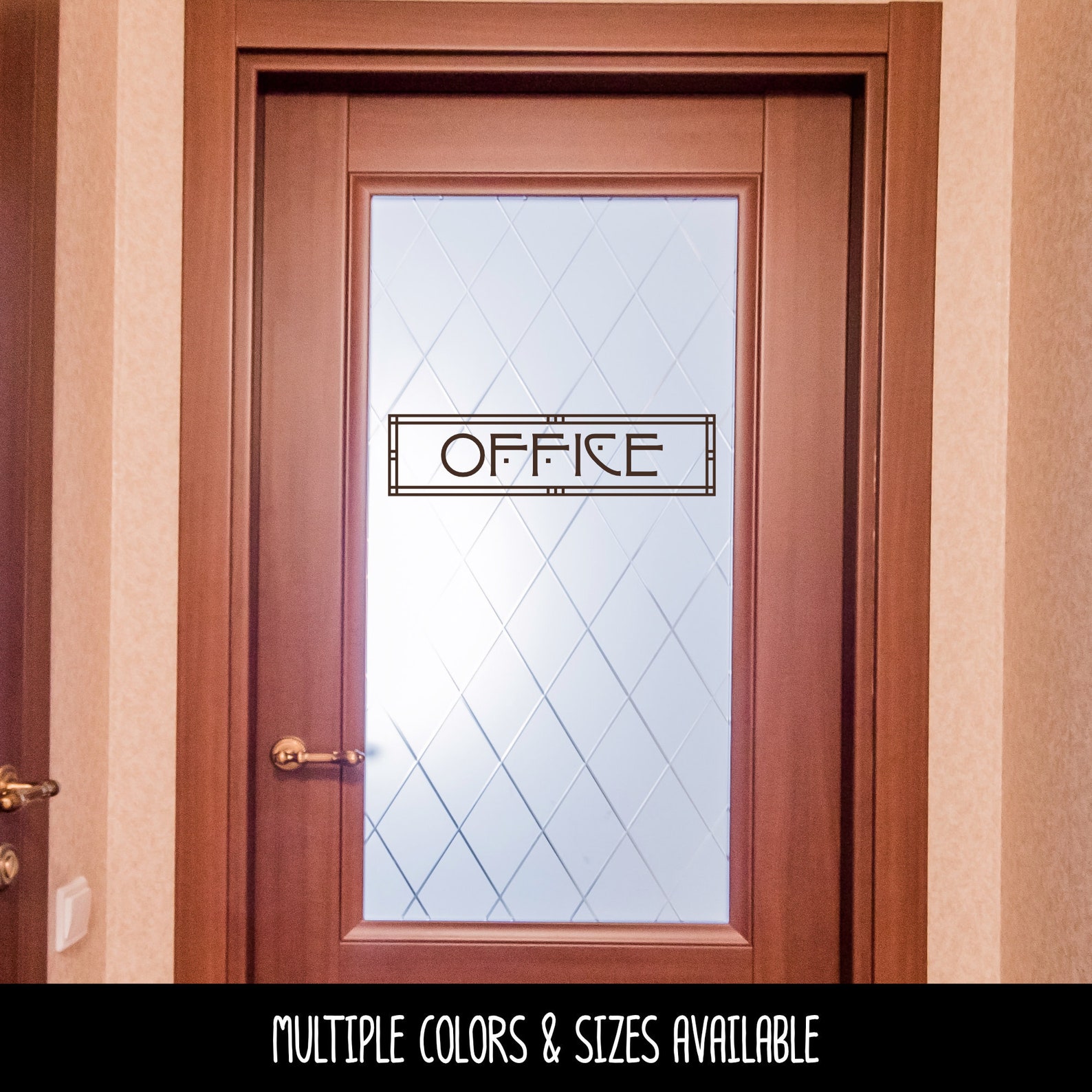 Craftsman Office Decal - Arts & Crafts Office Decal - Office Door Label ...