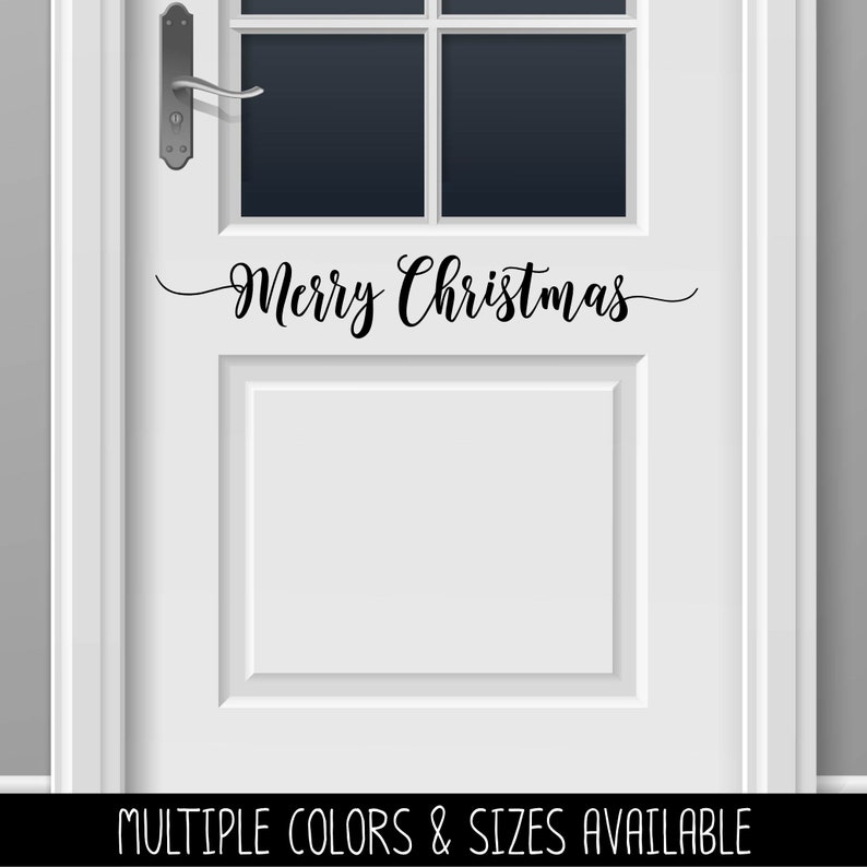 Cursive Merry Christmas Vinyl Decal - Cursive Merry Christmas Vinyl ...