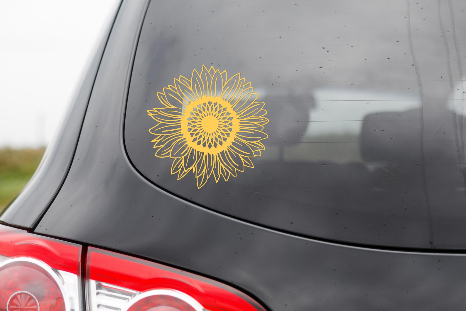 Sunflower Vinyl Decal Sunflower Decal Sunflower Car Decal - Etsy