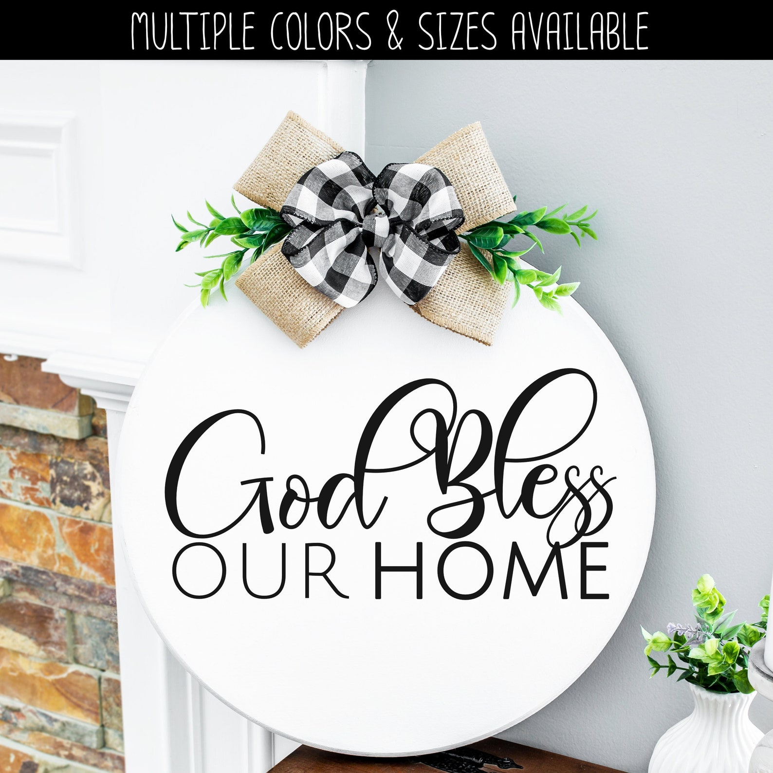God Bless Our Home Vinyl Decal God Bless Our Home Sticker - Etsy