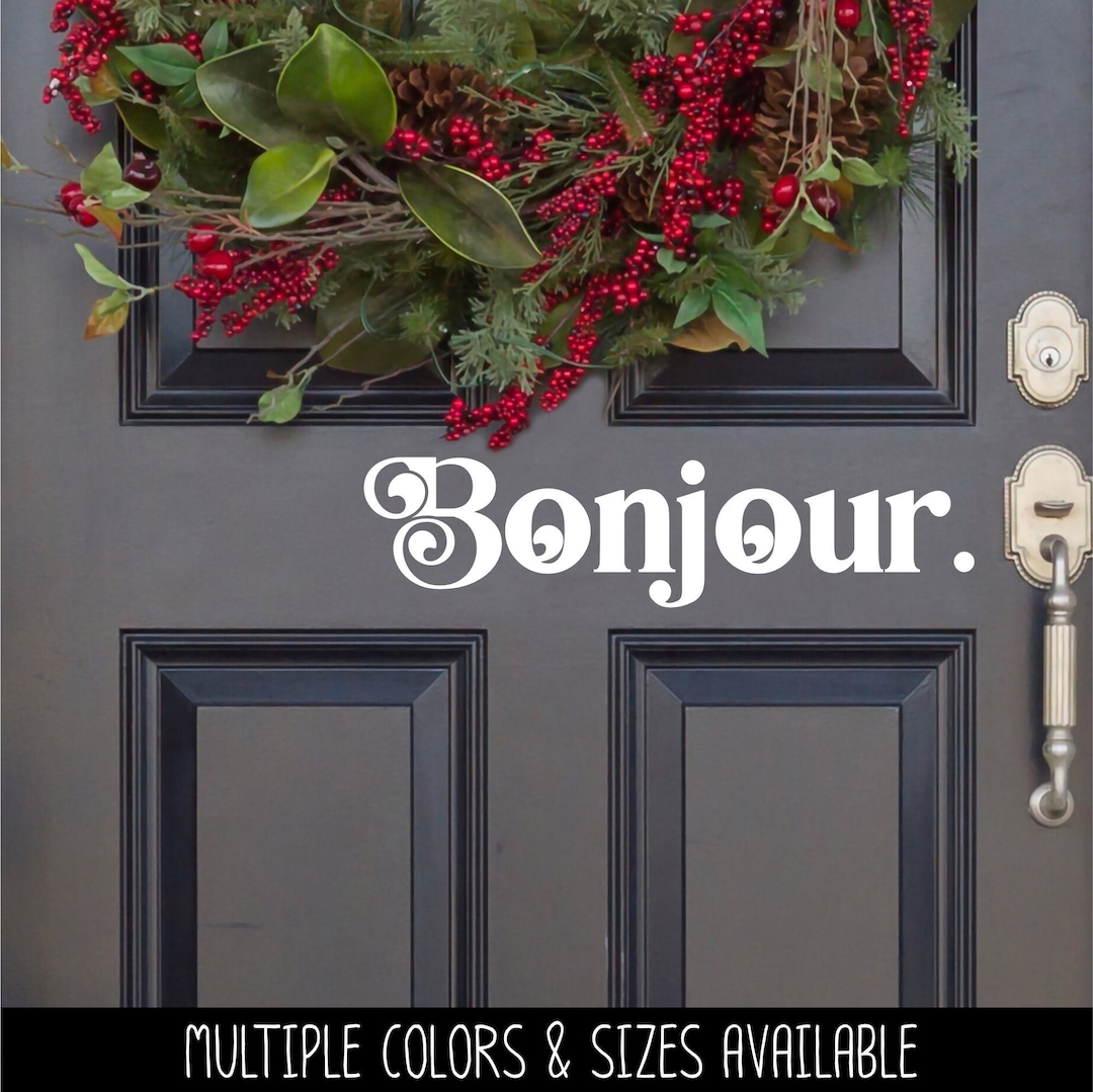 Chunky Bonjour Decal - Chunky Bonjour Vinyl Sticker - Bonjour Door ...