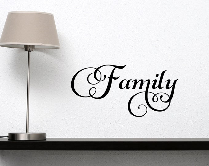 Family Sticker, Family Decal, Family Decor, Wall Decal, Tumbler Decal ...