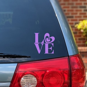 LOVE Vinyl Decal LOVE Sticker Stacked Love Vinyl Decal Stacked Love ...