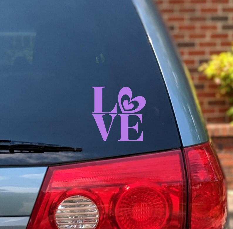 LOVE Vinyl Decal - LOVE Sticker - Stacked Love Vinyl Decal - Stacked ...