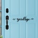 Scroll Vine Goodbye Heart Decal Goodbye Sticker Goodbye - Etsy