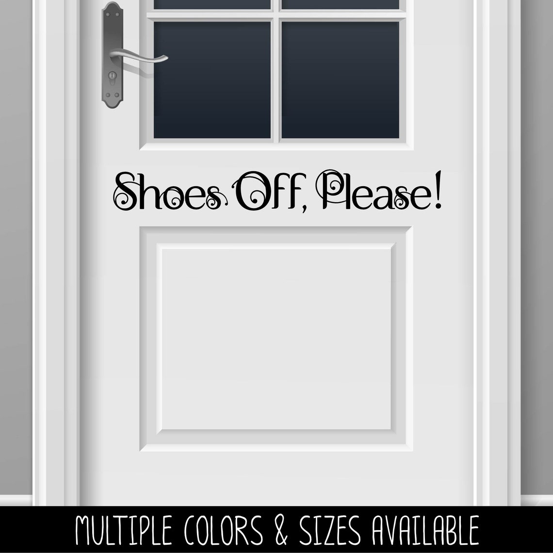 Shoes Off, Please! Vinyl Decal -shoes Off, Please! Vinyl Sticker ...