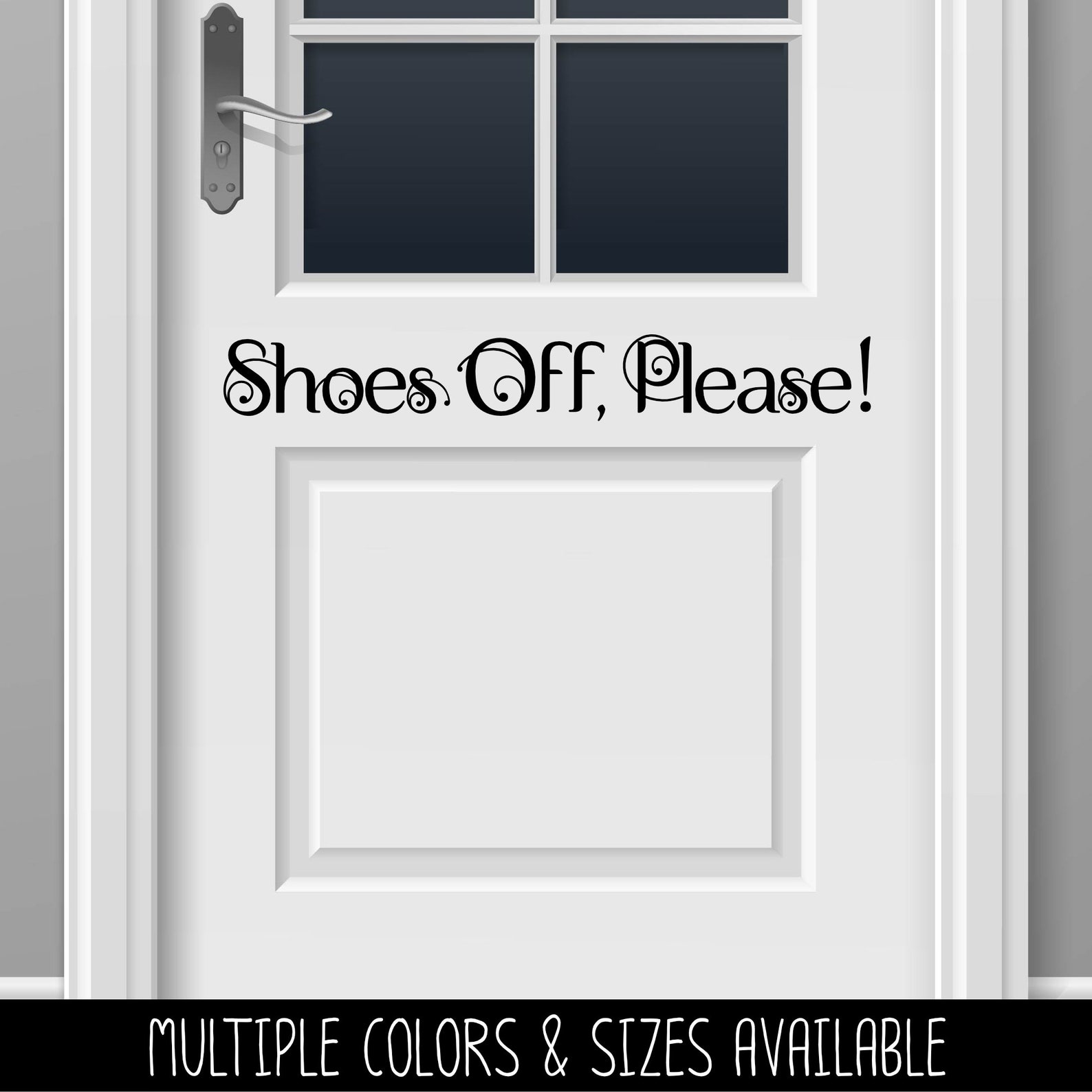 Shoes Off, Please! Vinyl Decal -shoes Off, Please! Vinyl Sticker ...