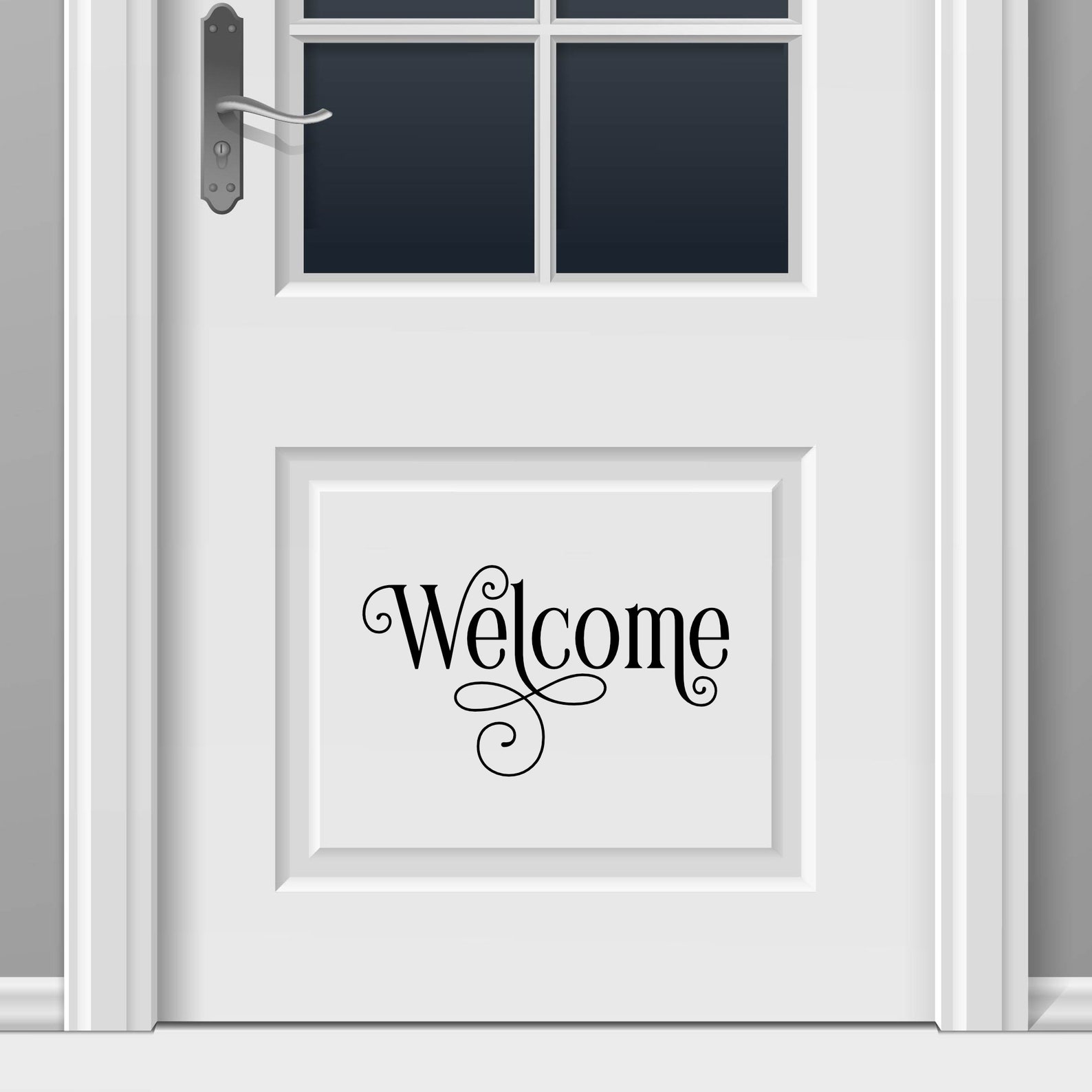 Ornamental Welcome Vinyl Decal Welcome Vinyl Sticker - Etsy