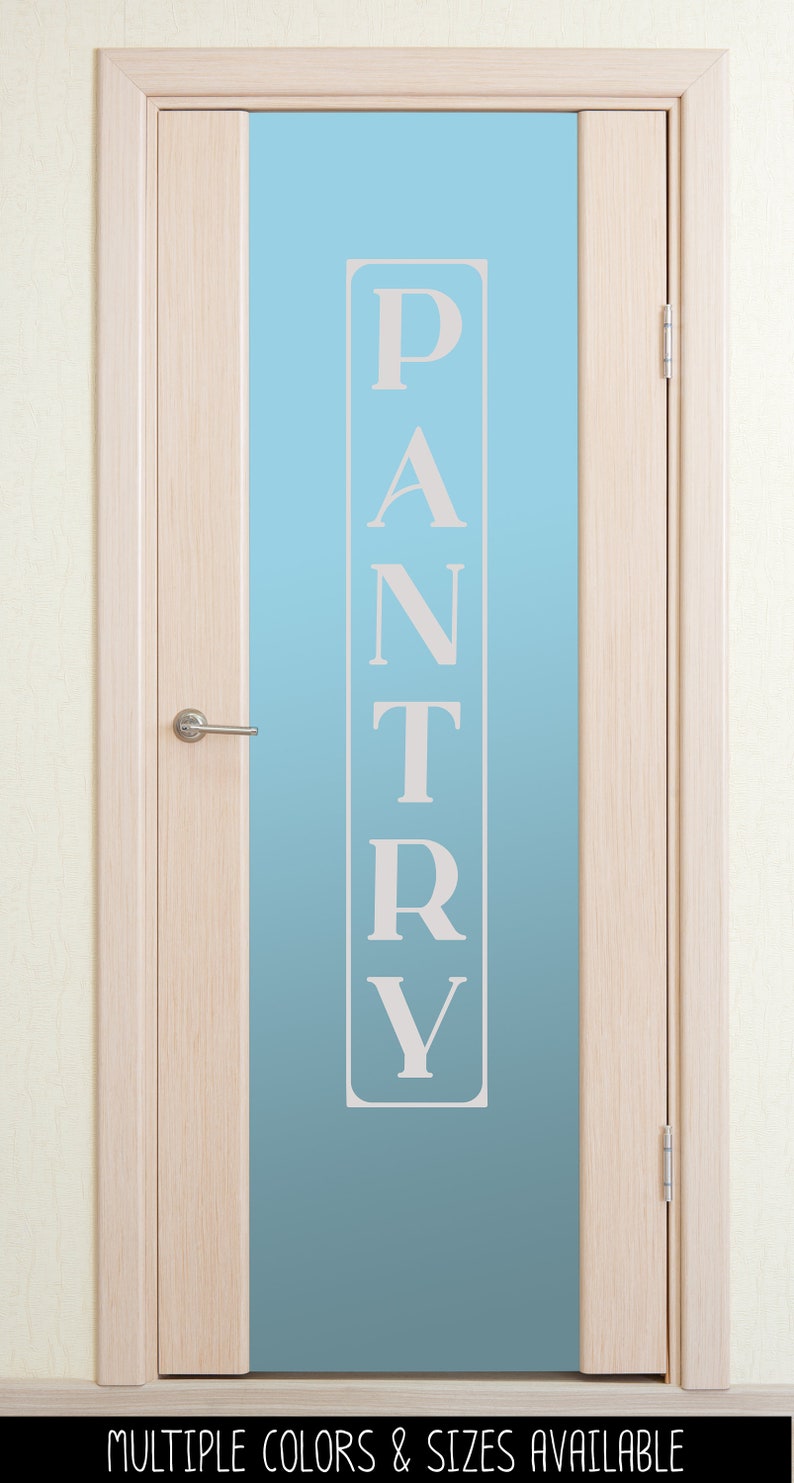 Vertical Pantry Decal Kitchen Pantry Sticker Food Pantry | Etsy