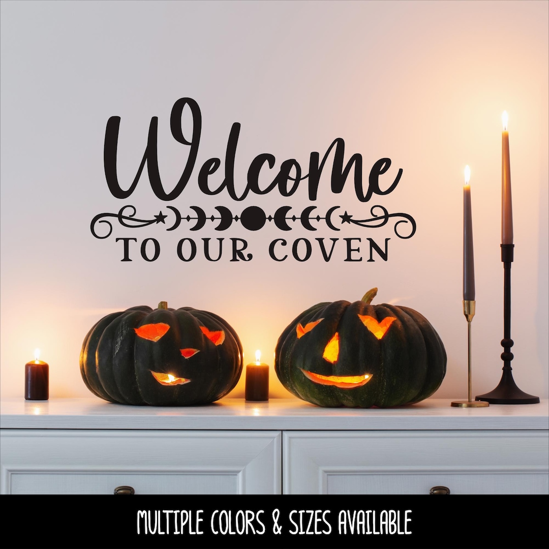 Welcome to Our Coven Decal, Welcomes Witches, Witch Sticker, Halloween ...