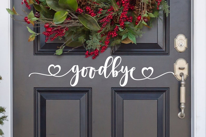 Goodbye Heart Vinyl Decal Goodbye Heart Sticker Goodbye | Etsy