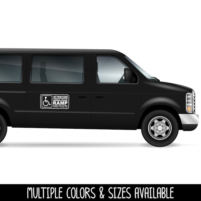 Handicap Wheelchair Ramp Access Decal Disabled Car Decal - Etsy