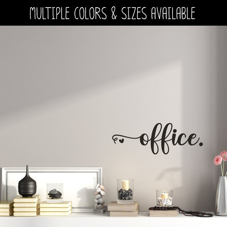 Office Vinyl Decal Office Sticker Office Decal Office - Etsy