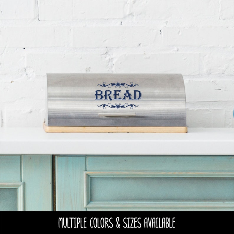 Bread With Scroll Decal - Bread With Scroll Sticker - Kitchen Decal - Kitchen Sticker - Bread ...