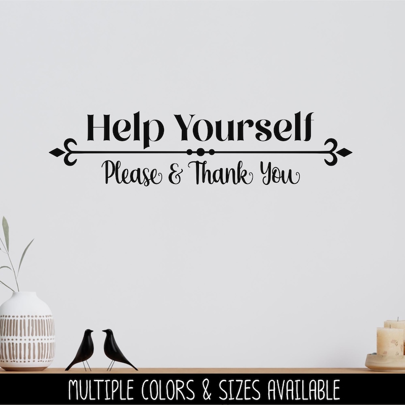 Help Yourself Sign - Etsy