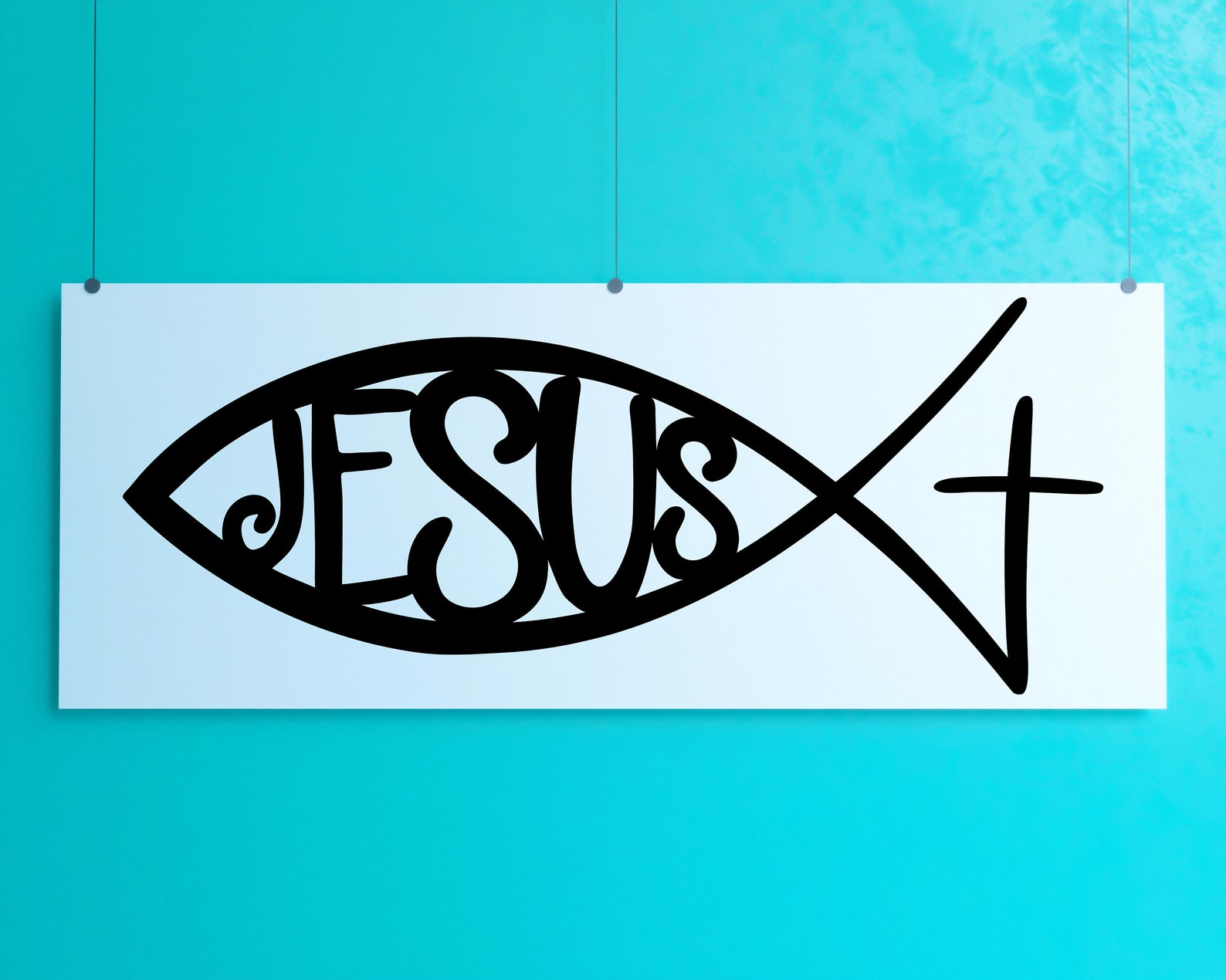 Jesus Fish Vinyl Decal Jesus Vinyl Decal Jesus Cross Vinyl | Etsy