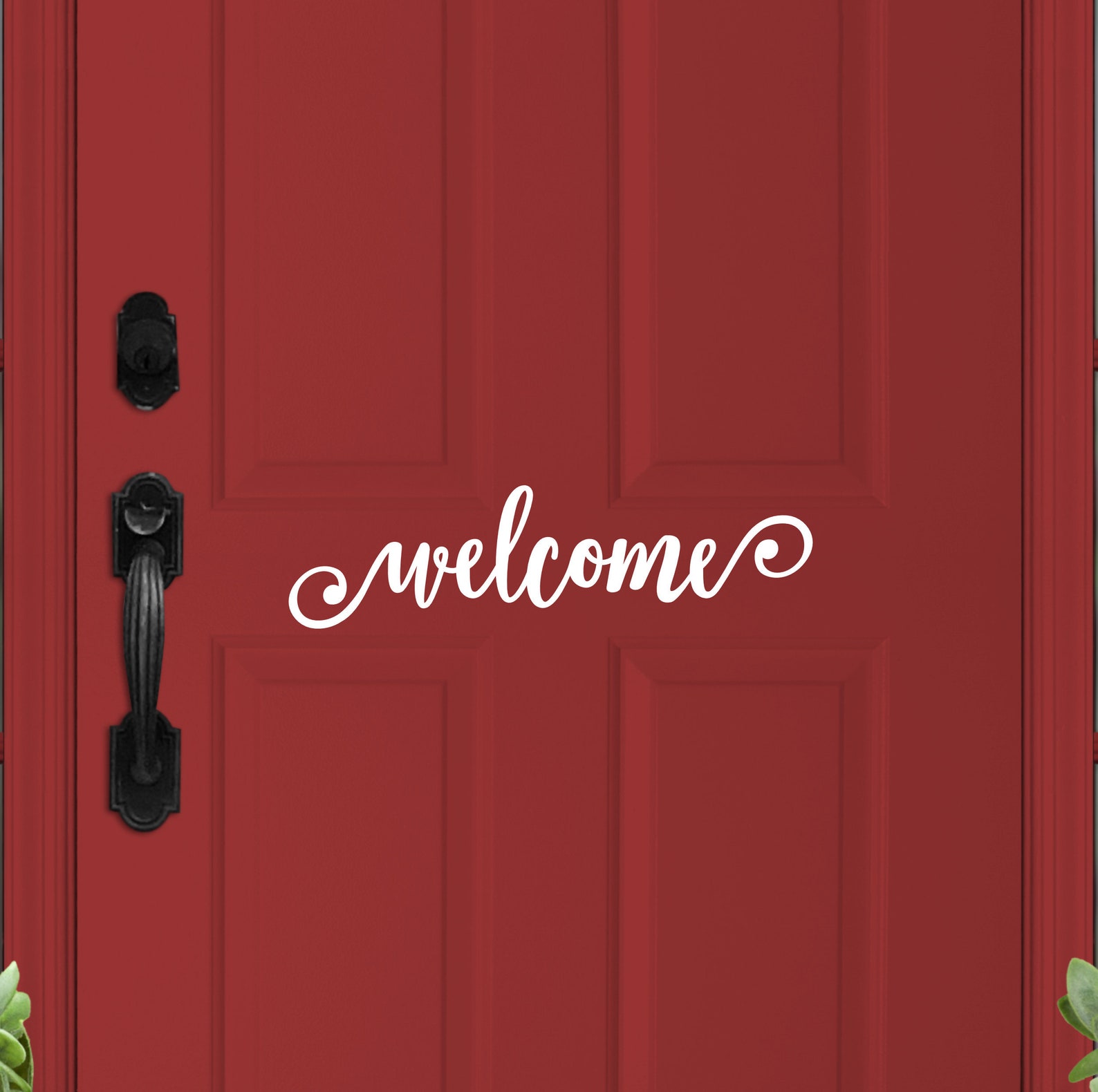 Welcome Vinyl Decal Welcome Swirl Vinyl Sticker Welcome | Etsy