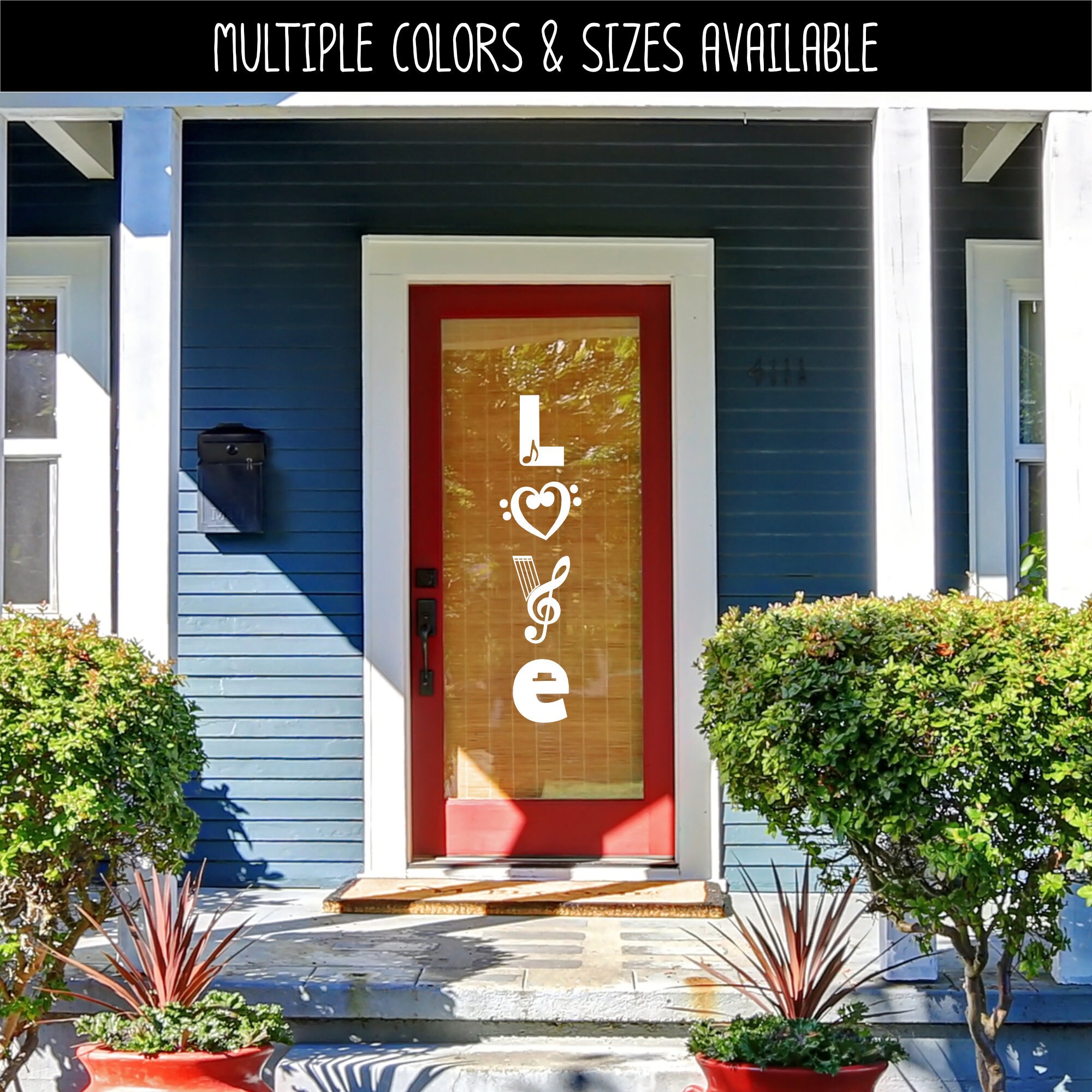 Vertical Musical Love Vinyl Decal - Vertical Musical Love Vinyl Sticker ...