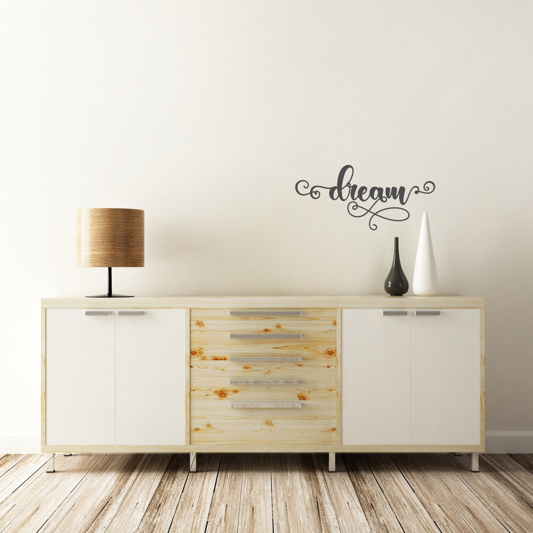 Ornate Scroll Dream Vinyl Decal - Dream Car Decal - Dream Sticker ...