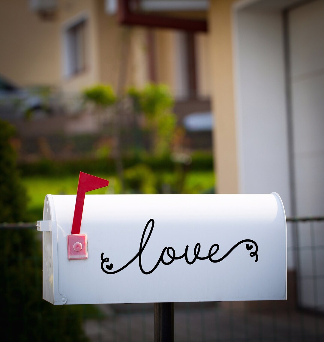 Cursive Love Heart Vinyl Decal - Love Car Decal - Love Sticker - Love ...
