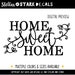 Floral Home Sweet Home Vinyl Decal Home Sweet Home Sticker - Etsy