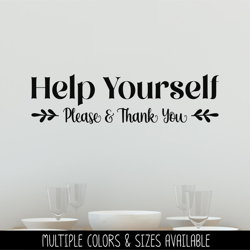 Help Yourself Sign - Etsy