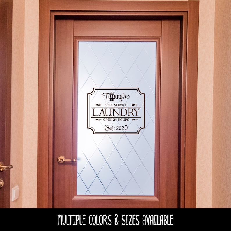 Custom Laundry Decal - Custom Laundry Sticker - Customizable Laundry ...