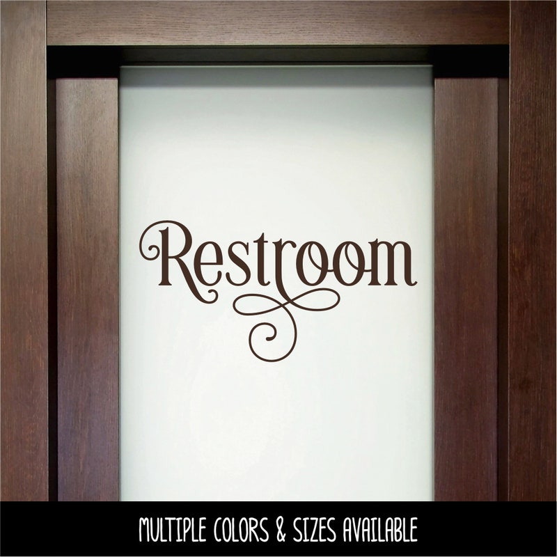 Restroom Sign - Etsy