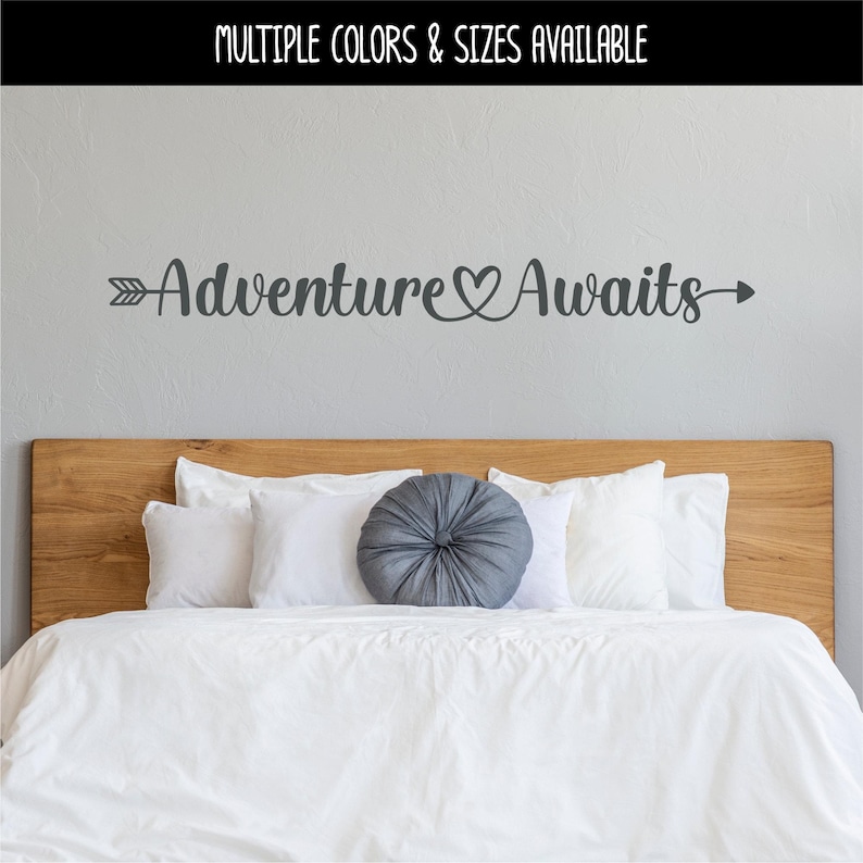 Adventure Awaits With Heart Vinyl Decal Sticker for Camper, RV, Car ...