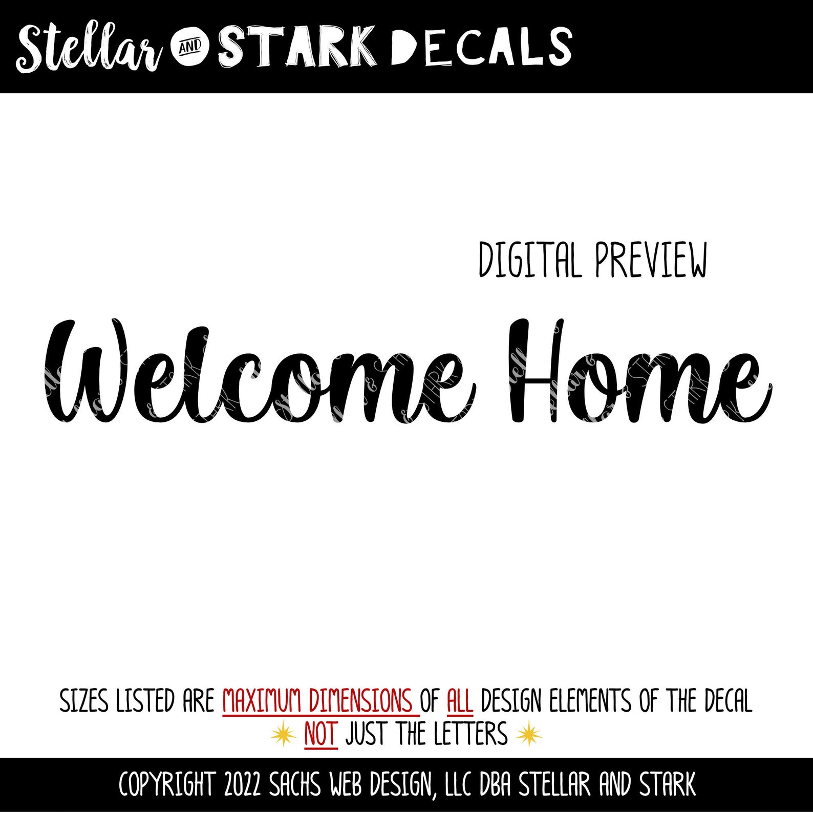 Welcome Home Vinyl Decal - Welcome Home Sticker - Welcome Home Door ...