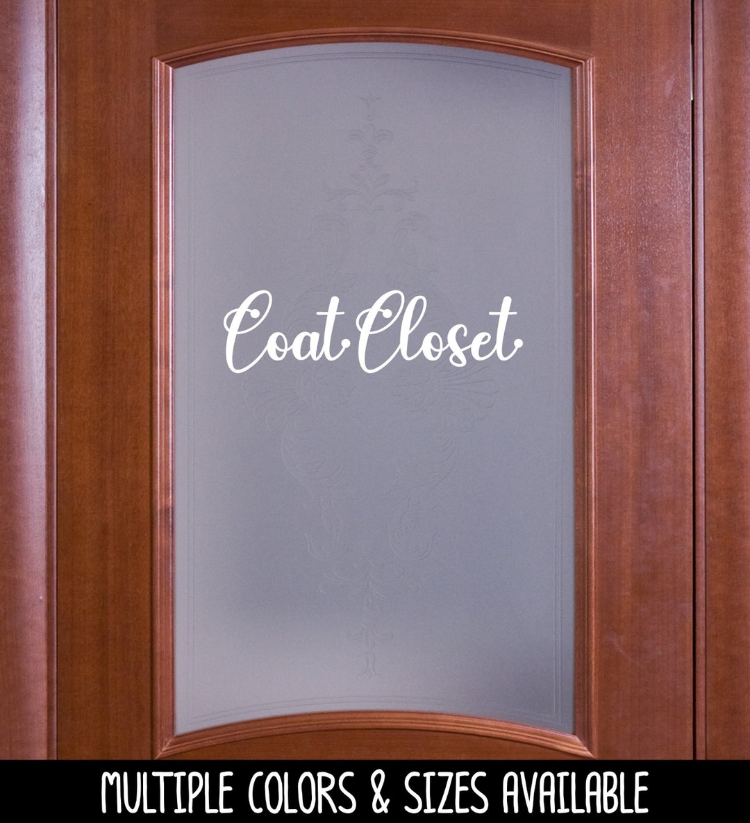 Coat Closet Vinyl Decal Coat Closet Sticker Coat Closet Decal Coat ...