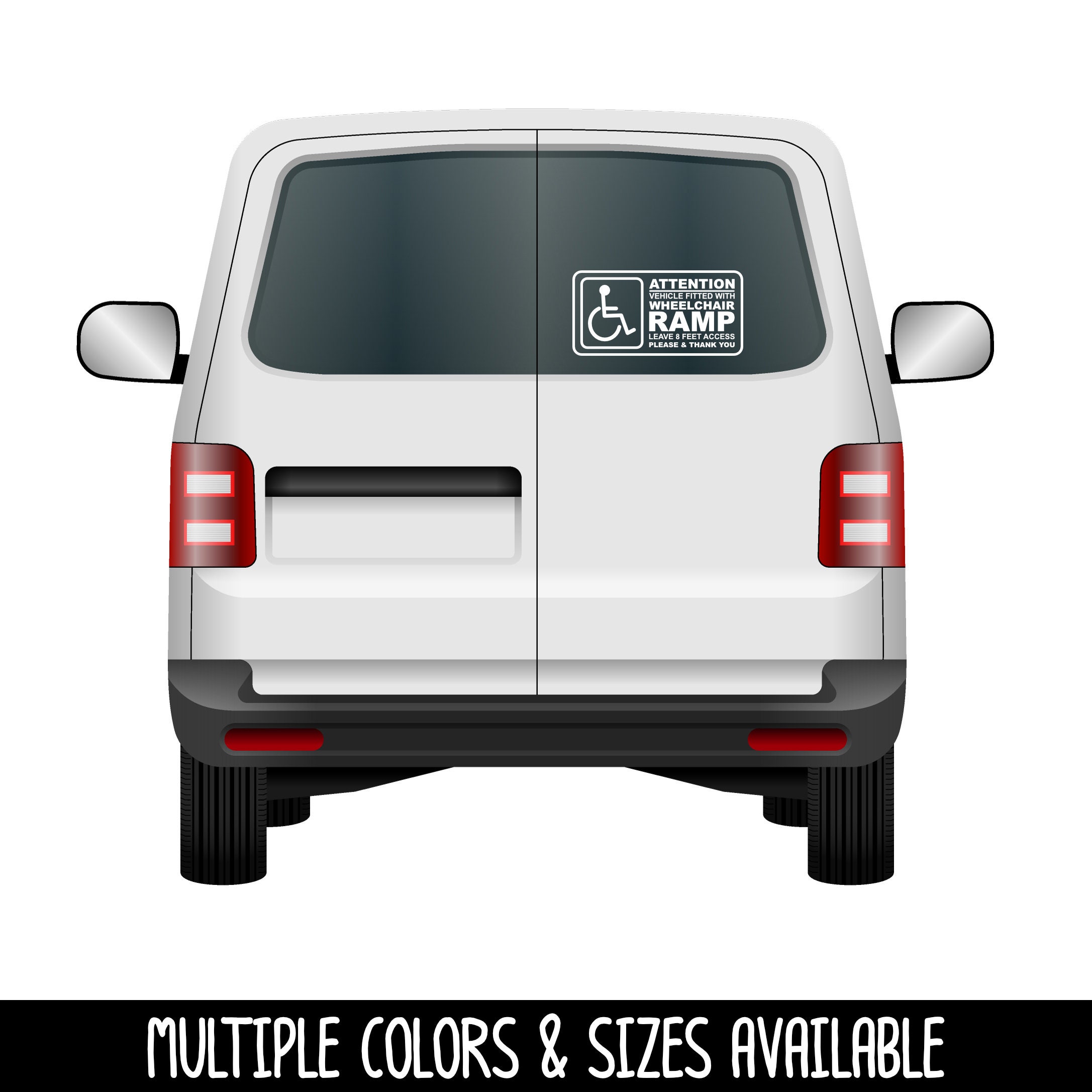 Handicap Access Decal, Wheelchair Ramp, Disabled Car, Mobility Signage ...