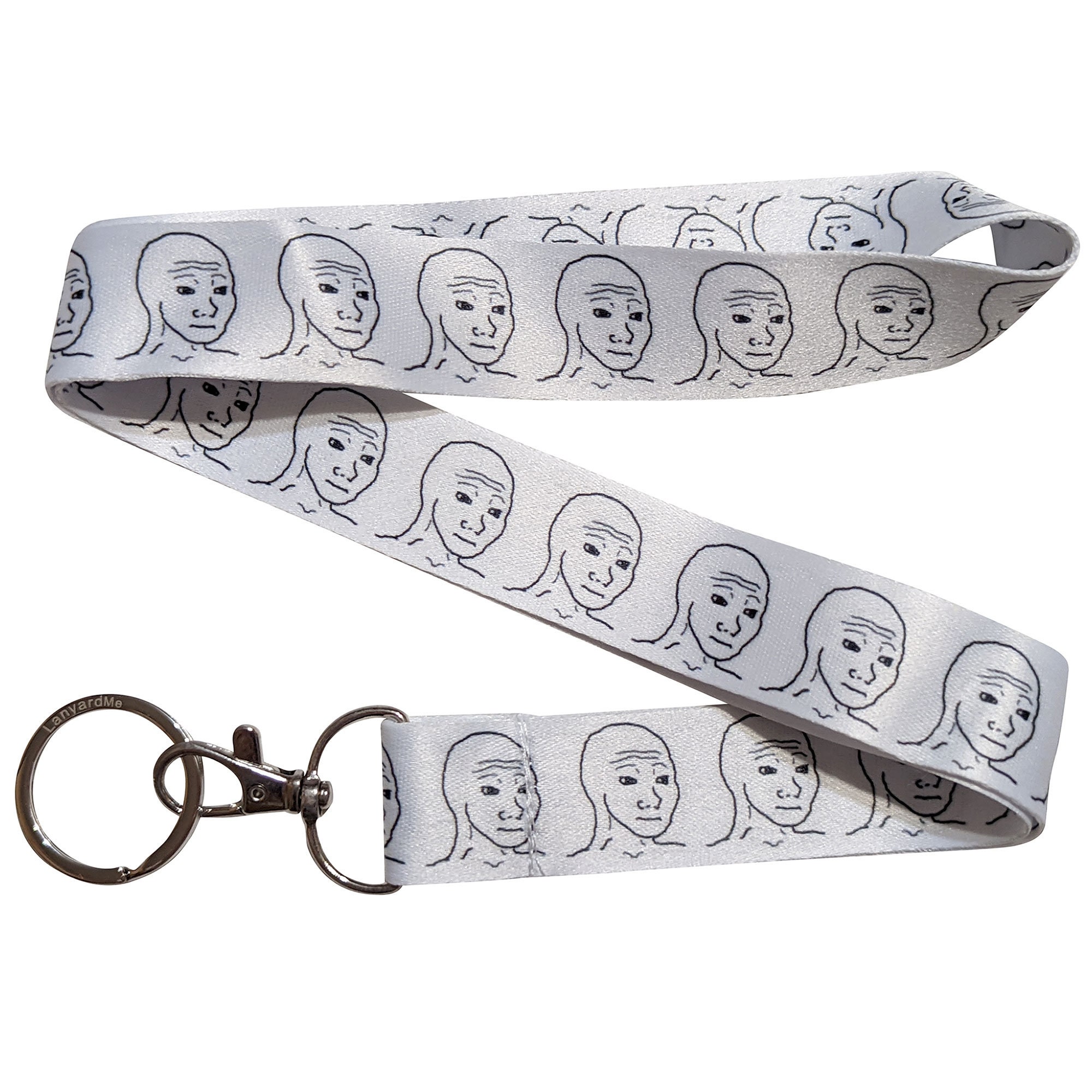 Wojak Feels Guy Meme Keychain Lanyard - Etsy