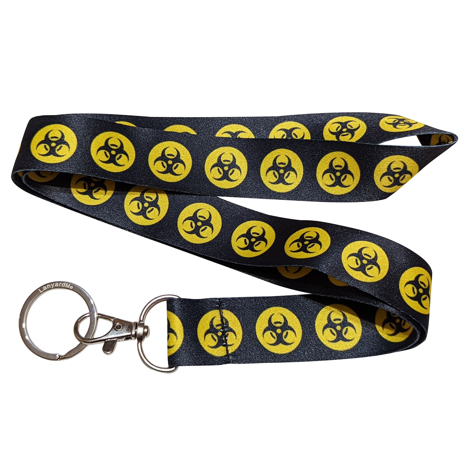 Biohazard Symbol Black Keychain Lanyard - Etsy