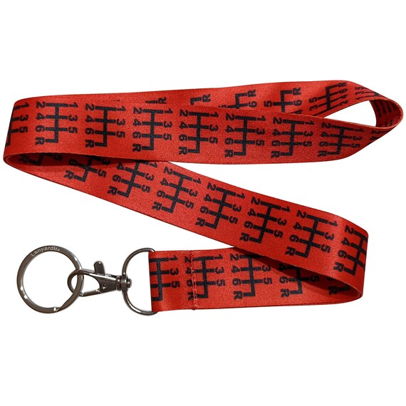 Manual Transmission Stick Shift Red Keychain Lanyard - Etsy