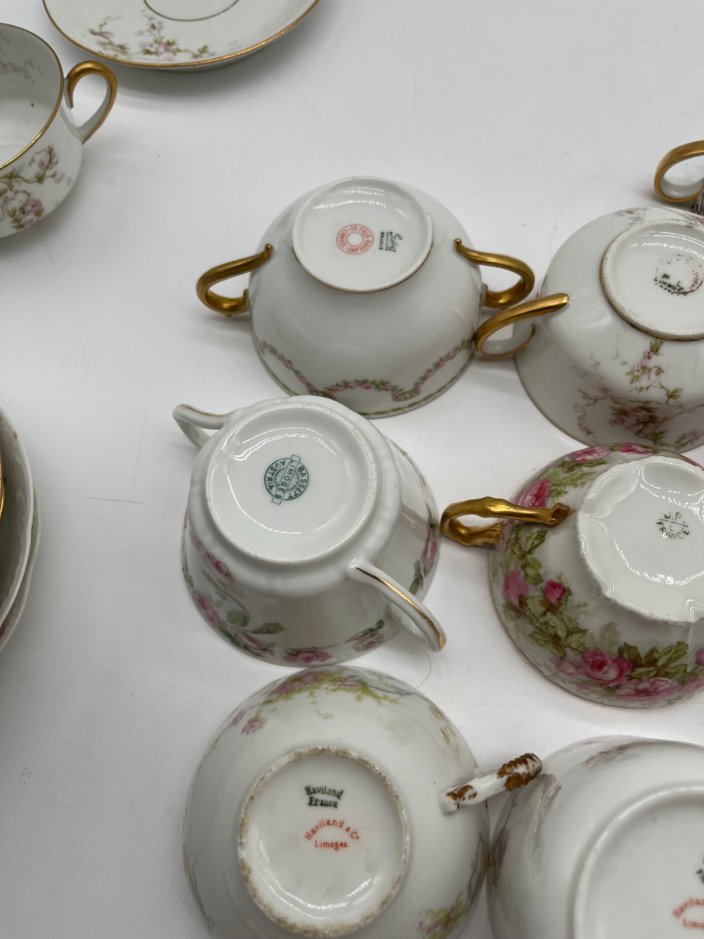 Mismatched Limoges Tea Cups and Saucers Vintage Lot - Etsy