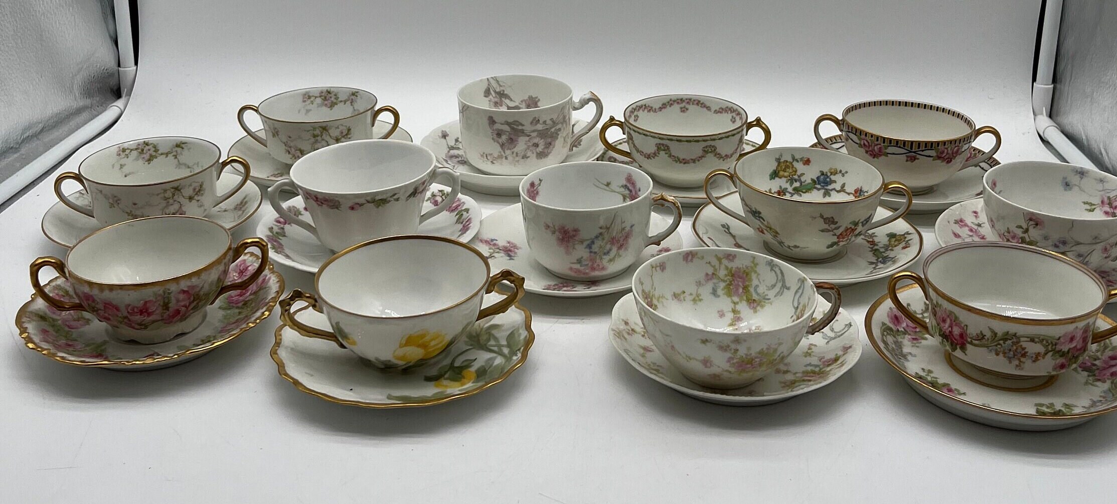 Mismatched Limoges Tea Cups and Saucers Vintage Lot - Etsy