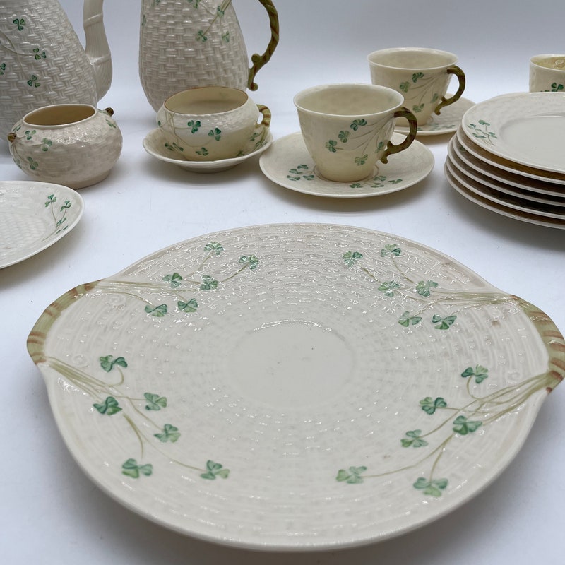 Belleek Shamrock - Etsy