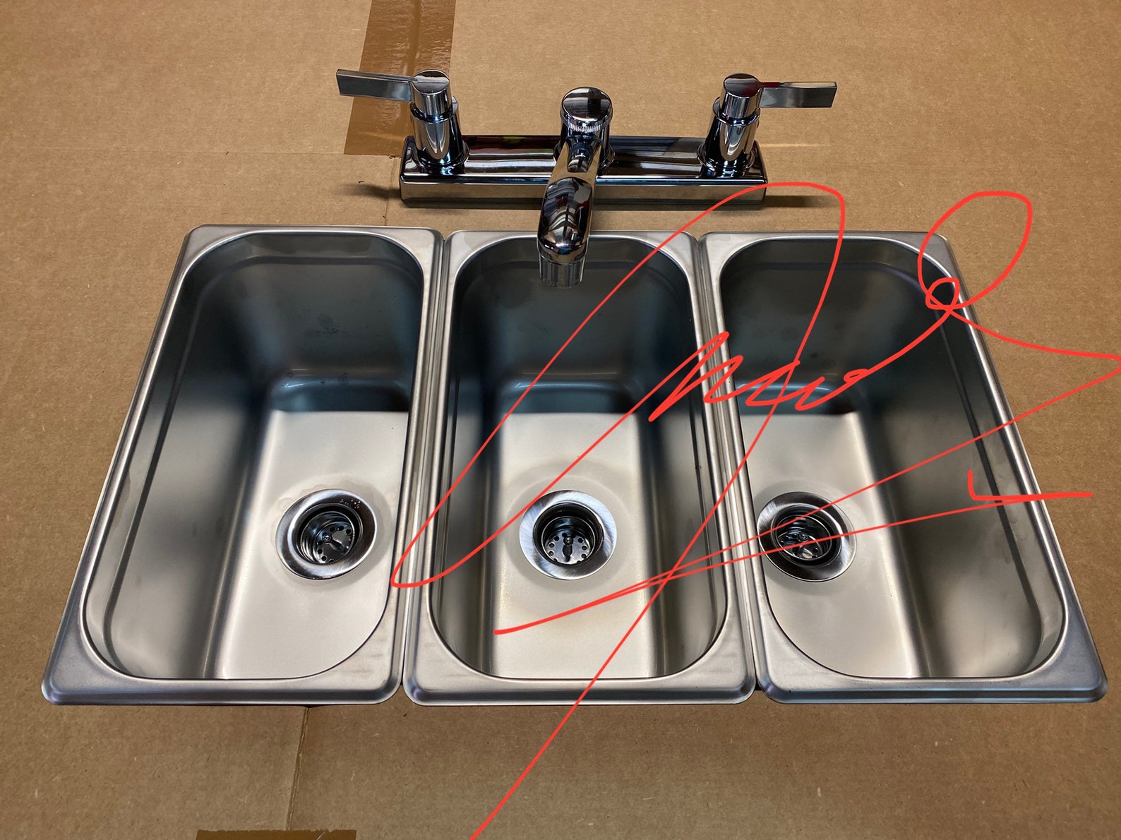 Standard 3 Compartment Sink Set for Portable Concession Sinks - Etsy