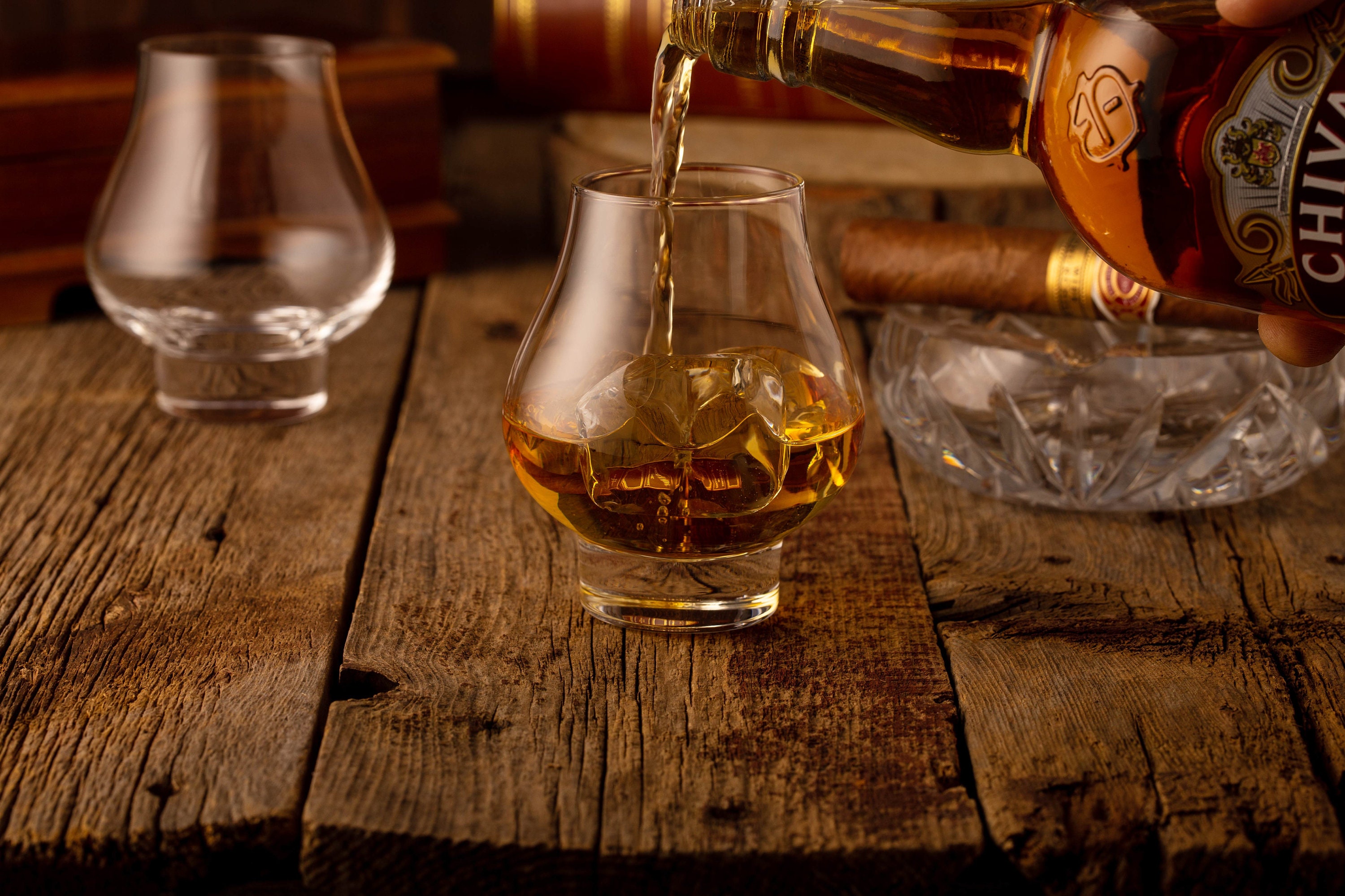 Bourbon Whisky Crystal Tasting Glasses Snifter Handcrafted - Etsy