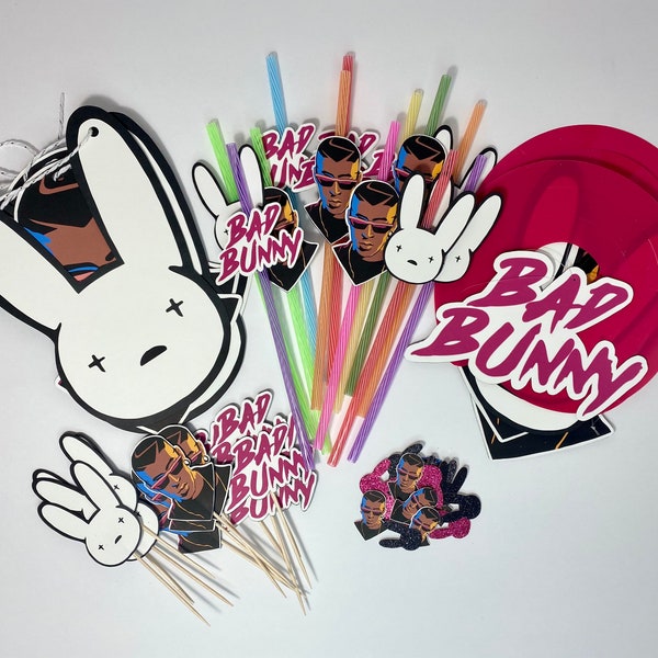 Bad Bunny Party Decorations - Etsy