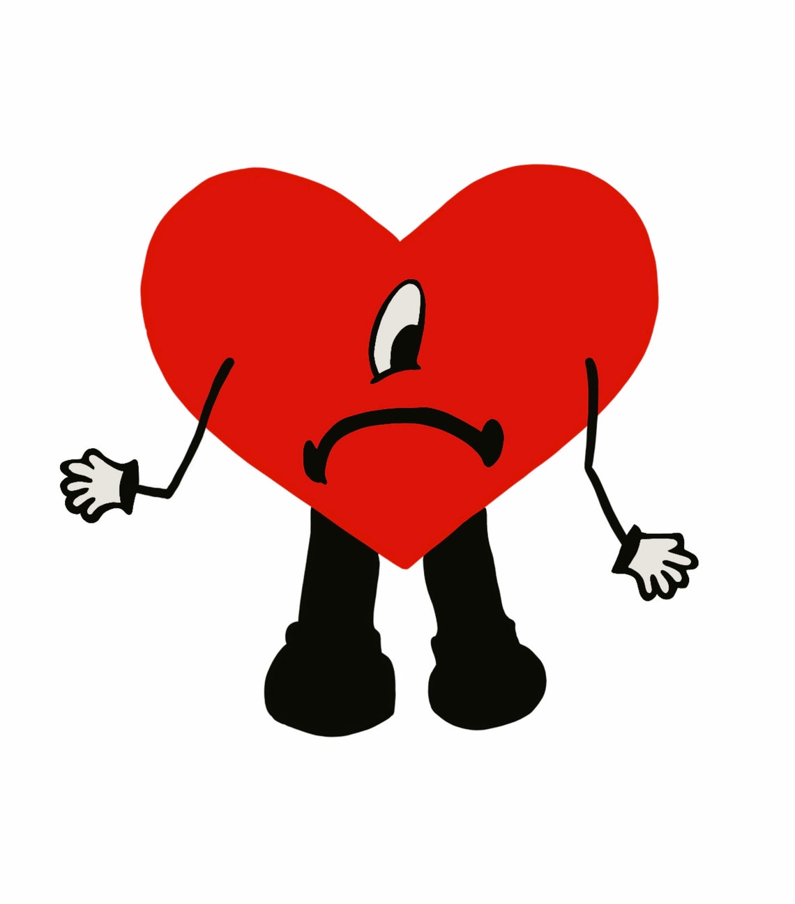 Bad Bunny Heart Bad Bunny PNG File - Etsy