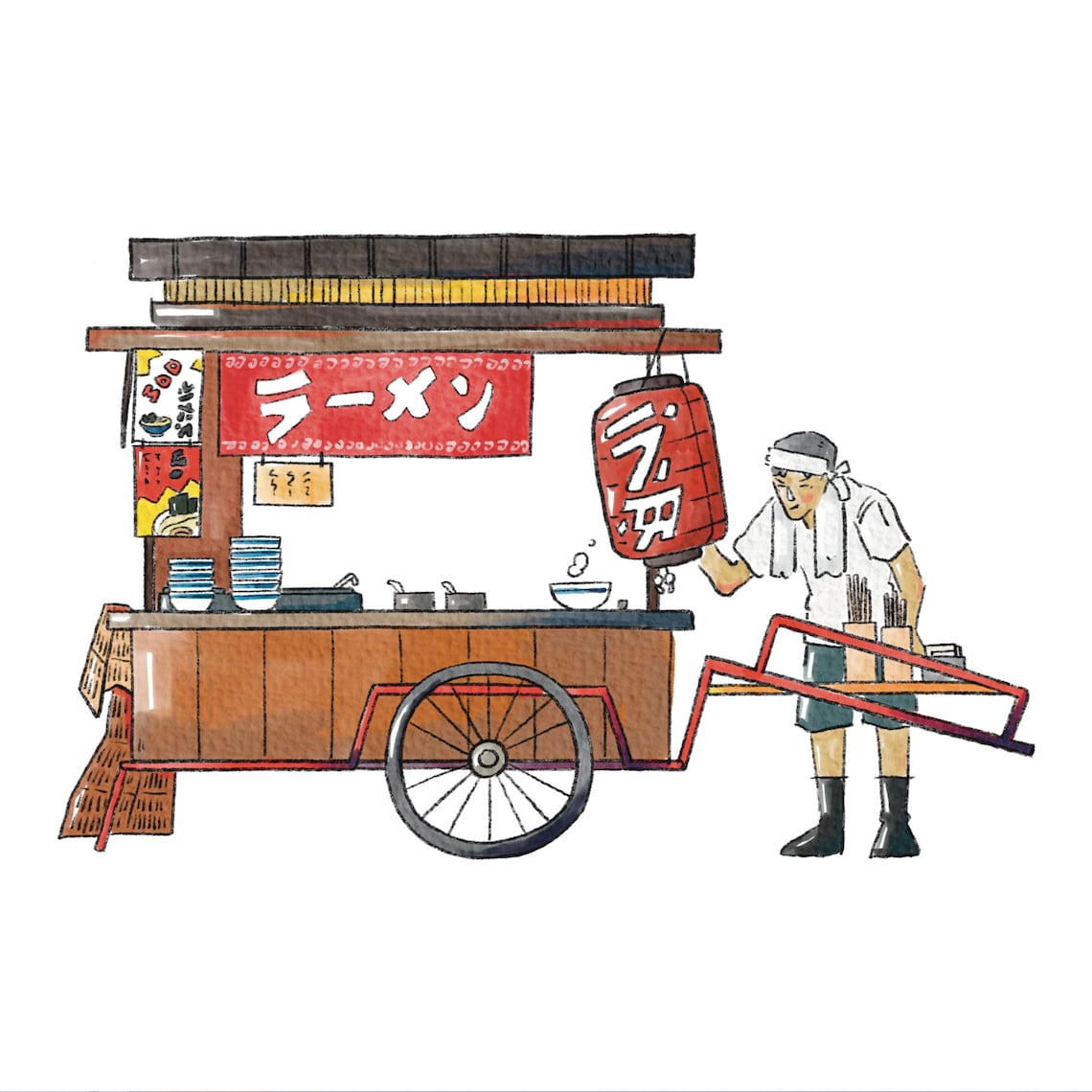 Food Cart Print | Street Food Print | Food Cart Wall Decor| Digital ...