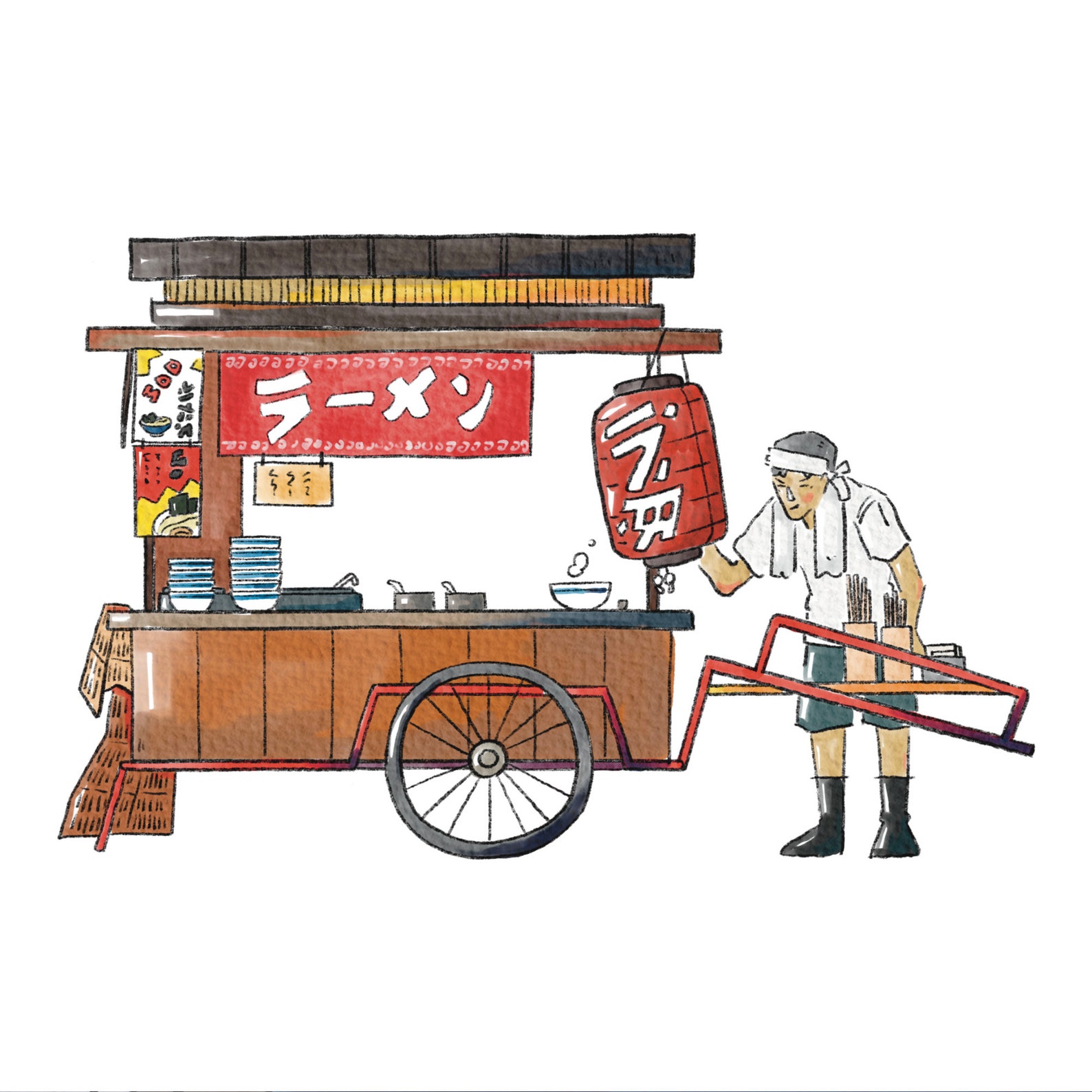 Food Cart Print | Street Food Print | Food Cart Wall Decor| Digital ...