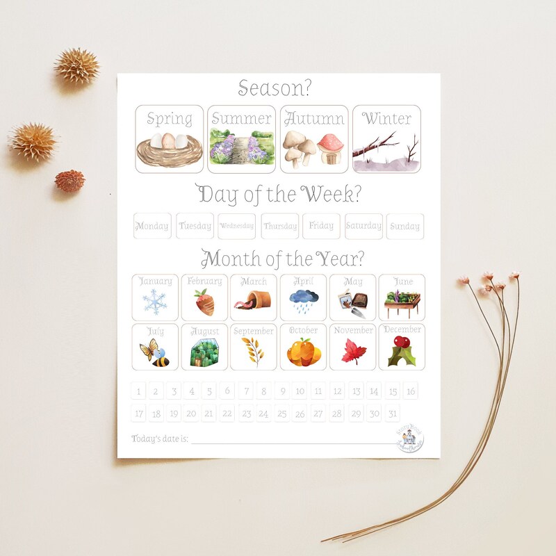 Waldorf Calendar - Etsy