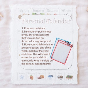 Perpetual Waldorf Calendar for Each Child to Use | Montessori |waldorf ...