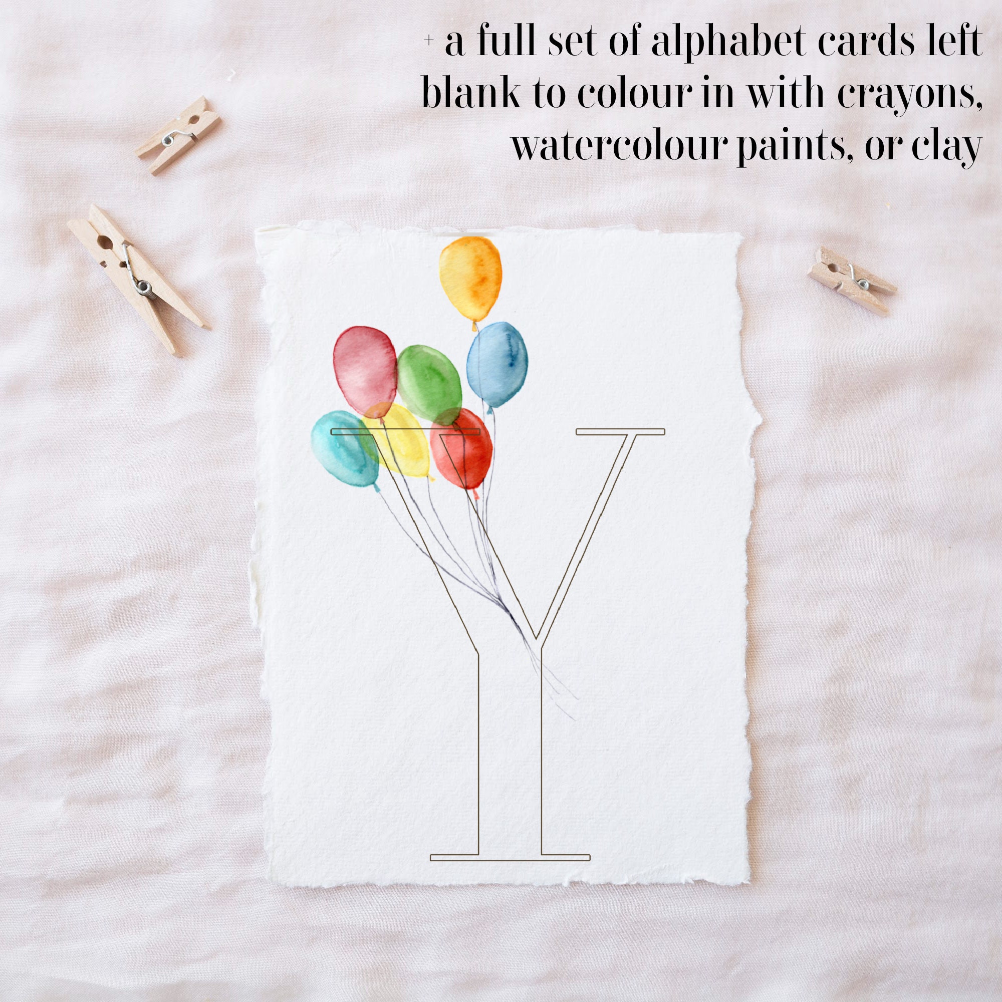 Watercolor Alphabet Cards Printable Things That Fly - Etsy
