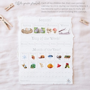 Perpetual Waldorf Calendar for Each Child to Use | Montessori |waldorf ...